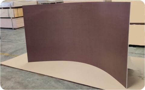 Nouveauté ! Le panneau tout bouleau cintrable filmé 1 face - Wood & Ply